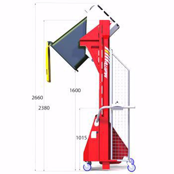 Electric 12V/240V 150kg Wheelie Bin Tipper 1600mm Bin Height | Wheelie ...